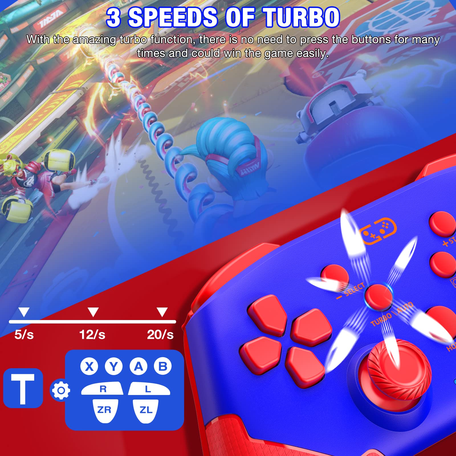 Snapklik.com : NinjaPlusOX Switch Controller, Wireless Switch Pro Controller Compatible