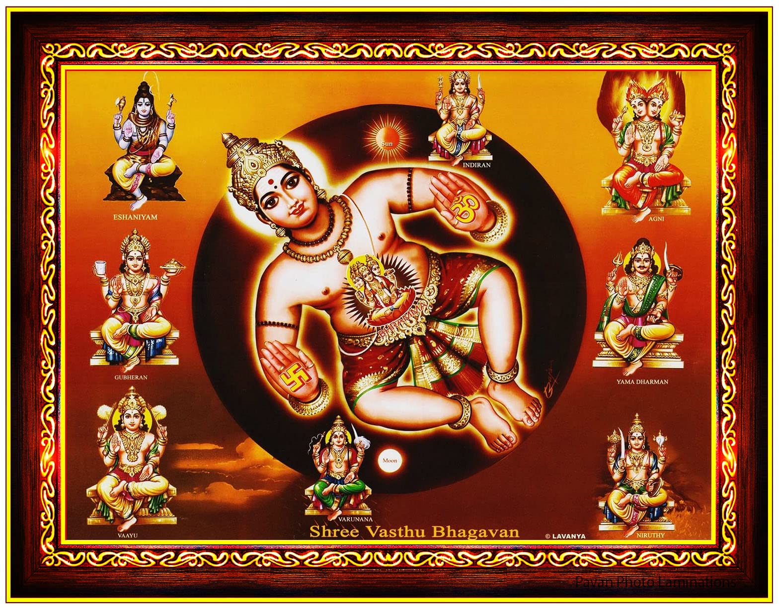 Buy Pavan Photo Laminations, Lord Vastu Bhagwan Vasthu Murti Bhagavan ...