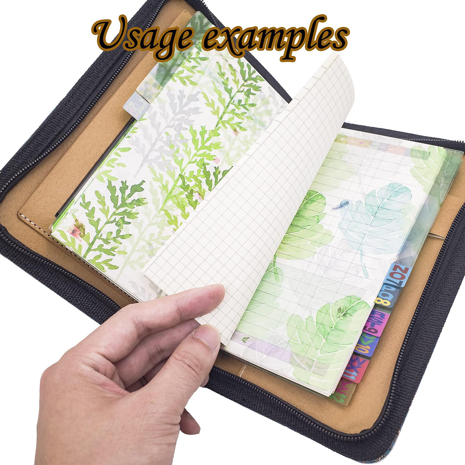 A6 Binder Dividers A6 Inserts 12 Sheets Alphabet Tabs A-Z Tab Dividers ...