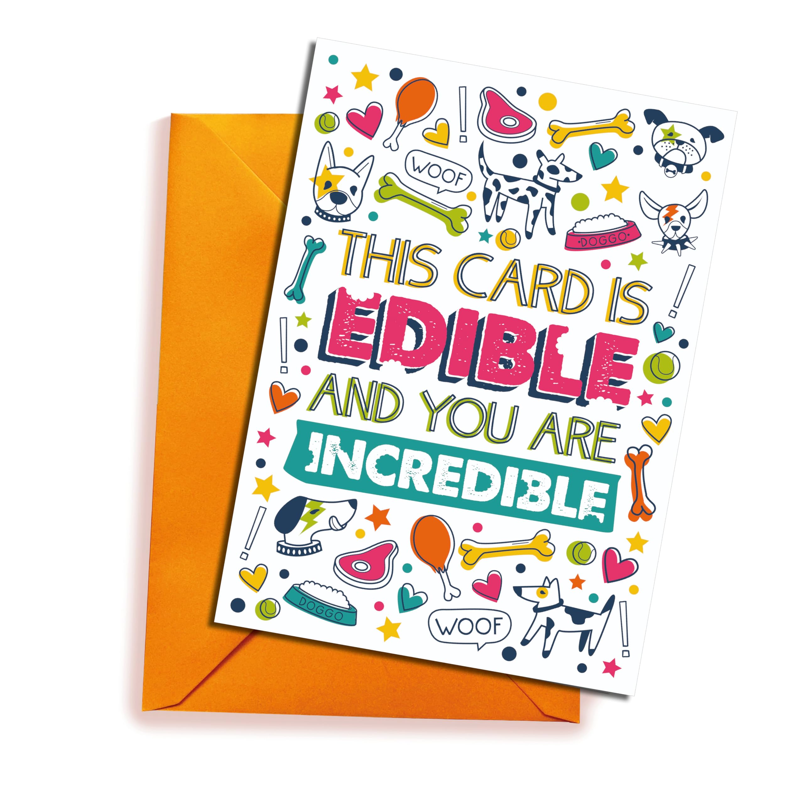 Scoff Paper Edible Dog Birthday Card – The Anniversary Card Your Dog ...