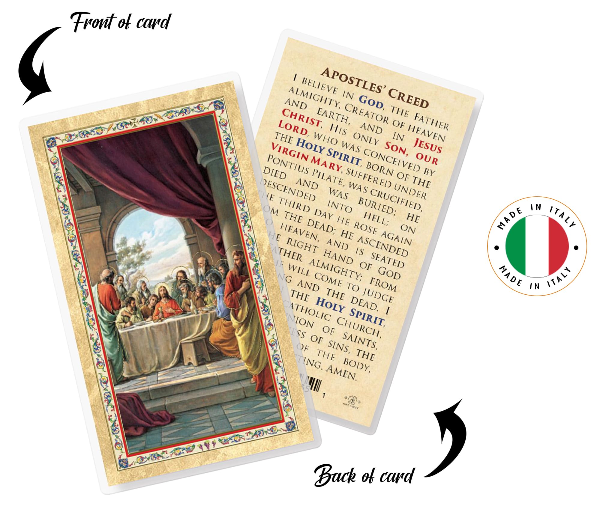 Snapklik.com : Apostles Creed Prayer Card