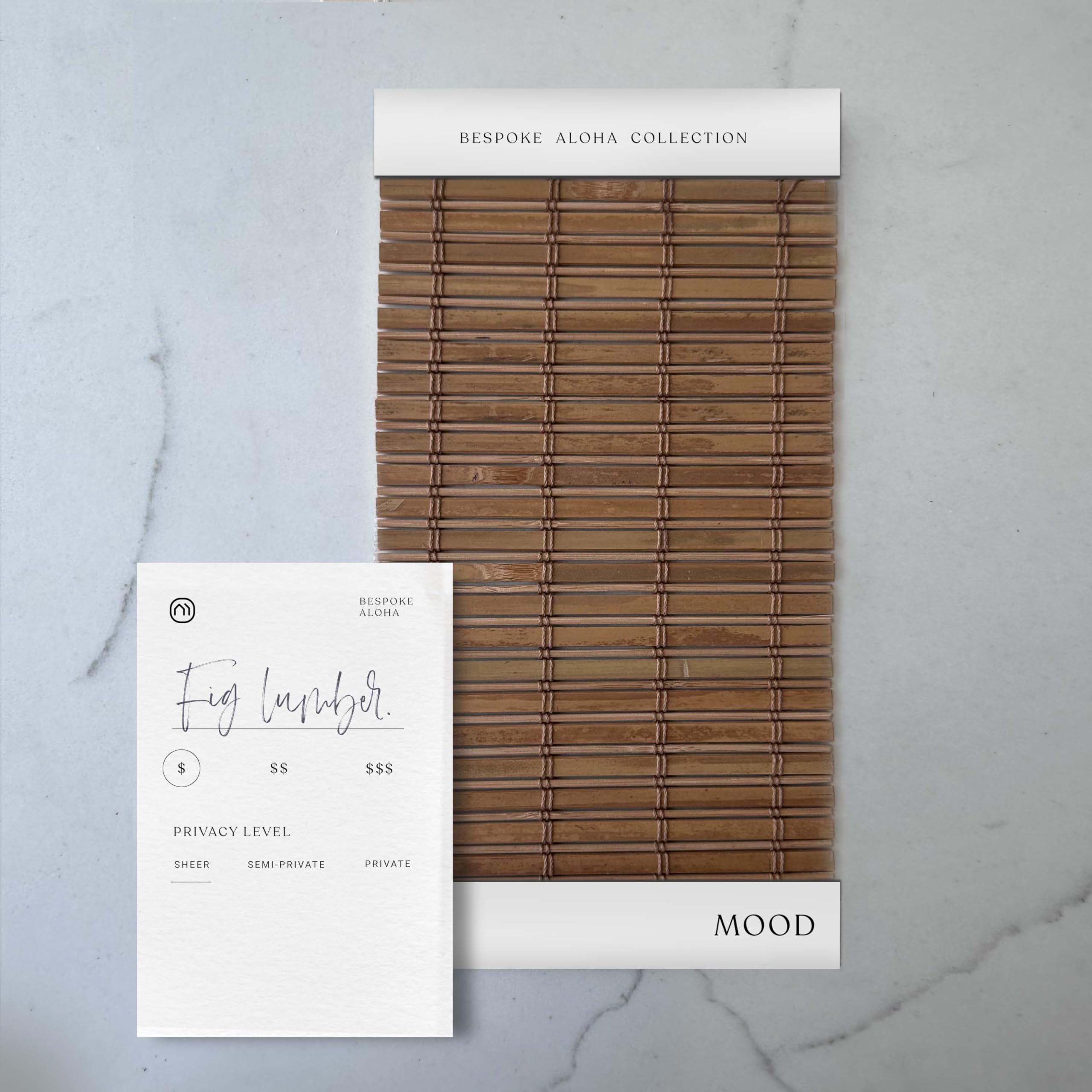 Amazon.com: MOOD Sample Swatches Fully Custom Bamboo Shades w/Movable ...