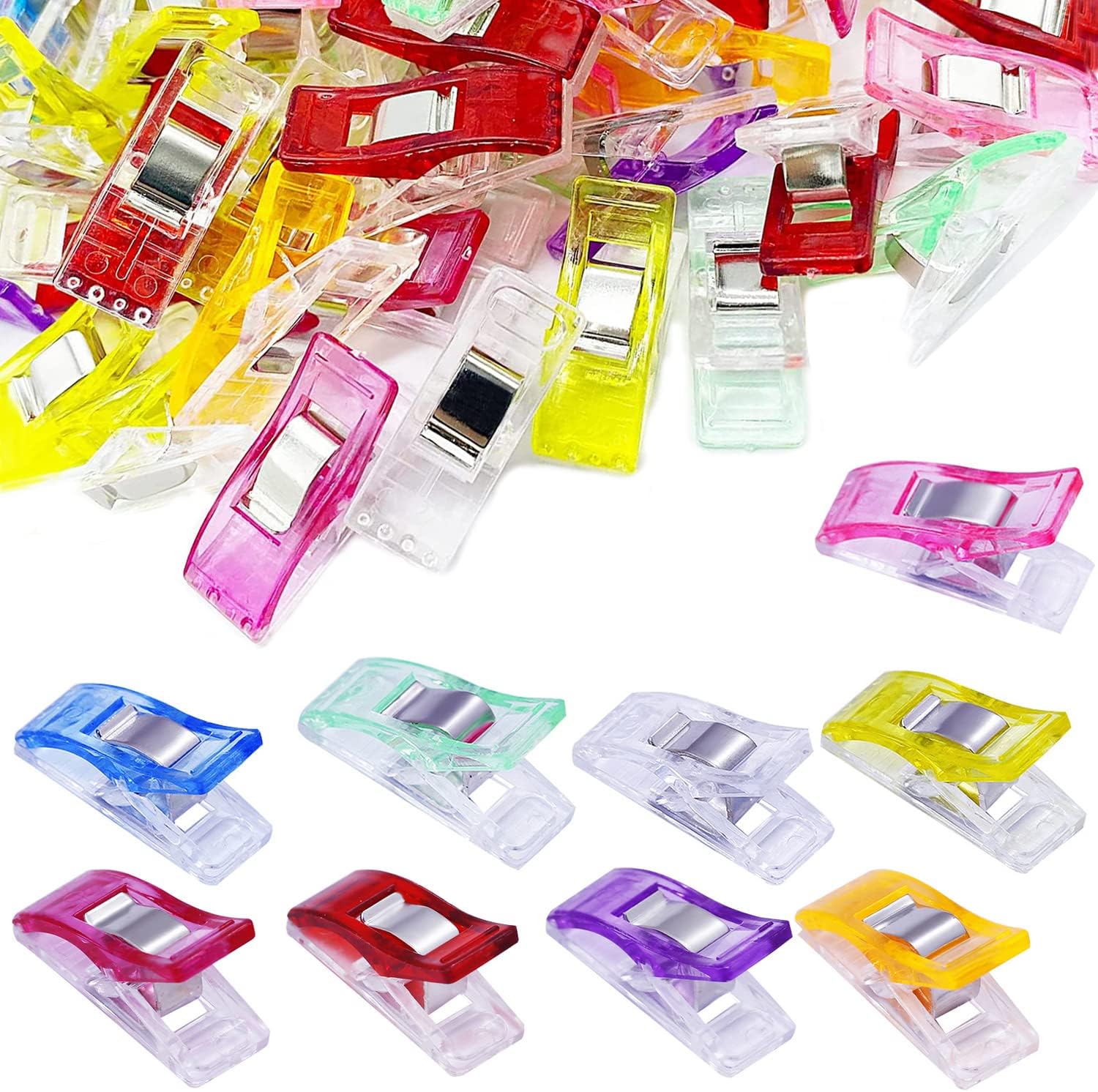 Wonder Clips for Sewing, Quilting and Crafting - Plastic Fabric Holders ...