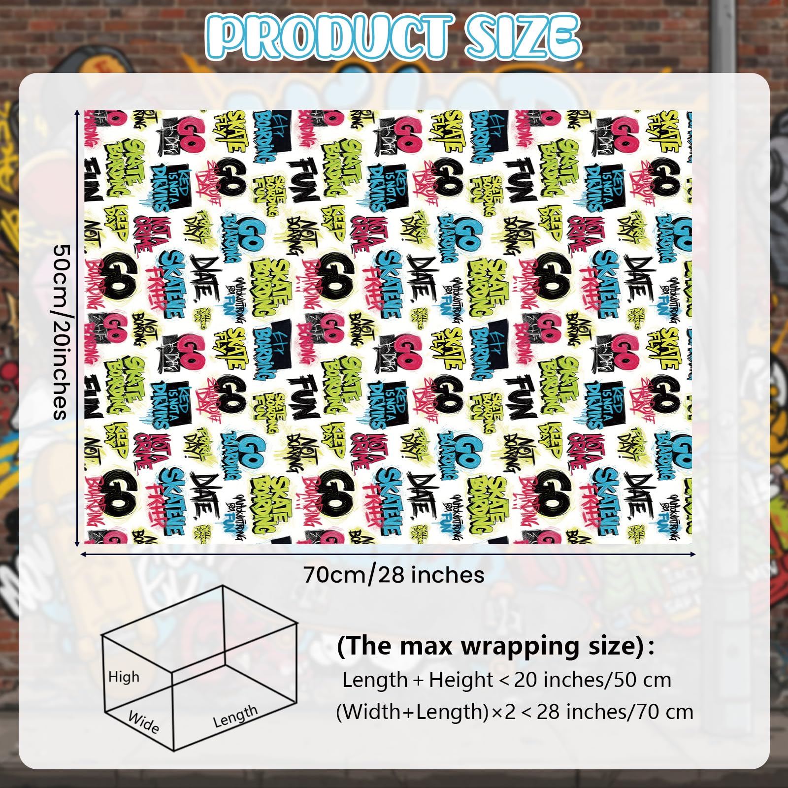 Skateboarding Wrapping Paper