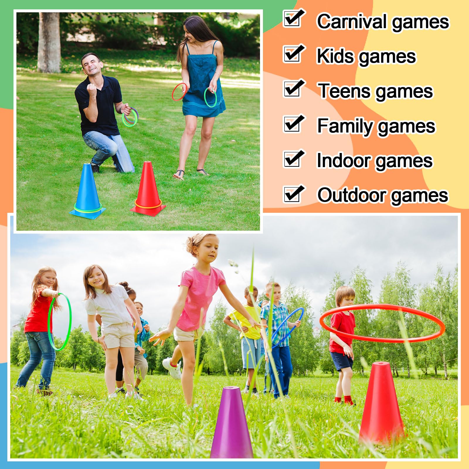 Snapklik.com : 70 Pcs Carnival Outdoor Games Potato Sack Race Bags For ...