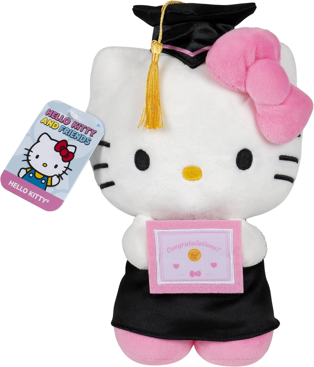 Amazon.com: Hello Kitty and Friends, 8-Inch Graduation Hello Kitty ...