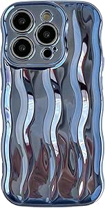 Amazon.com: Caseative for iPhone 14 Pro Case,Water Ripple Pattern Curly Wave Frame Soft Phone ...