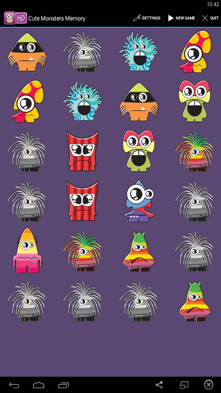 Cute Monsters Memory Game - App on Amazon Appstore