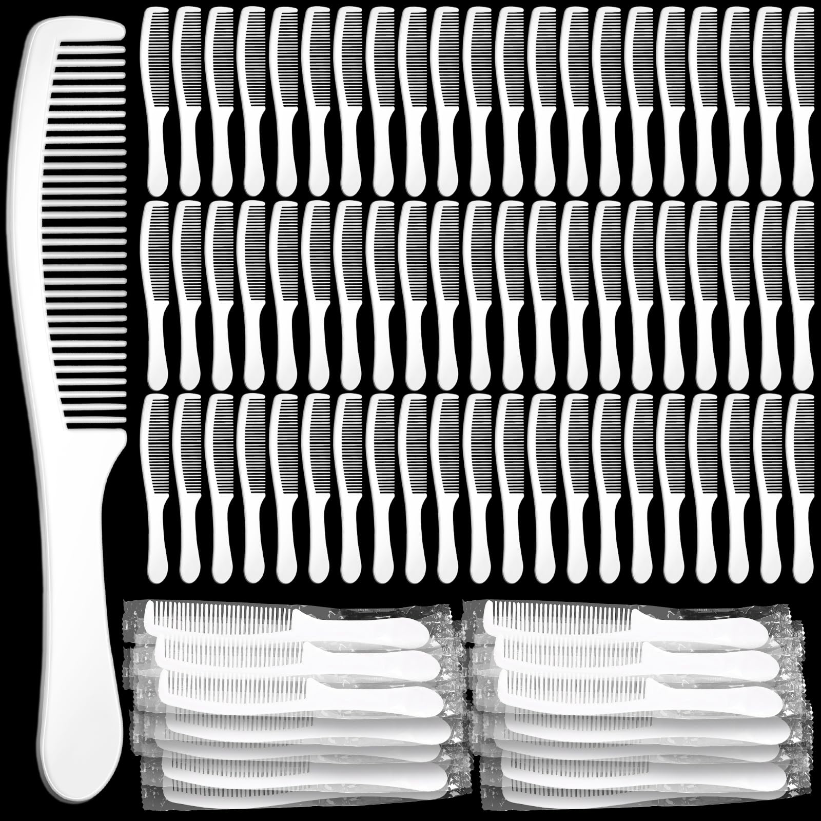 Amazon.com : Lallisa 300 Pcs Disposable Combs in Bulk Individually ...