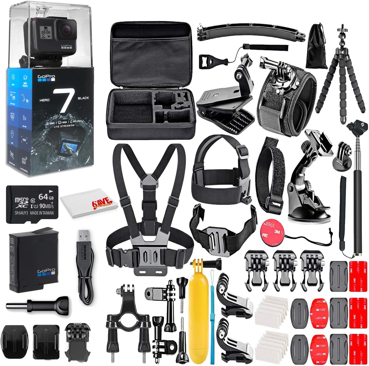 Amazon.com : SSE GoPro HERO12 (Hero 12) Bundle - includes: 64GB Extreme ...