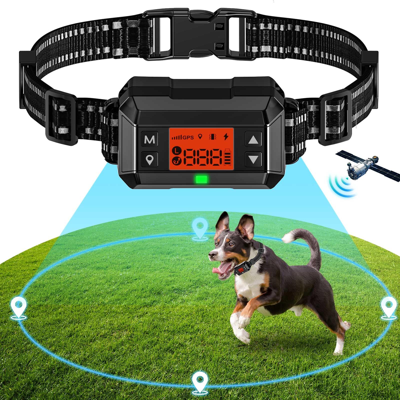 Amazon.com: GPS Wireless Dog Fence System, Electric Dog Fence, IPX7 ...