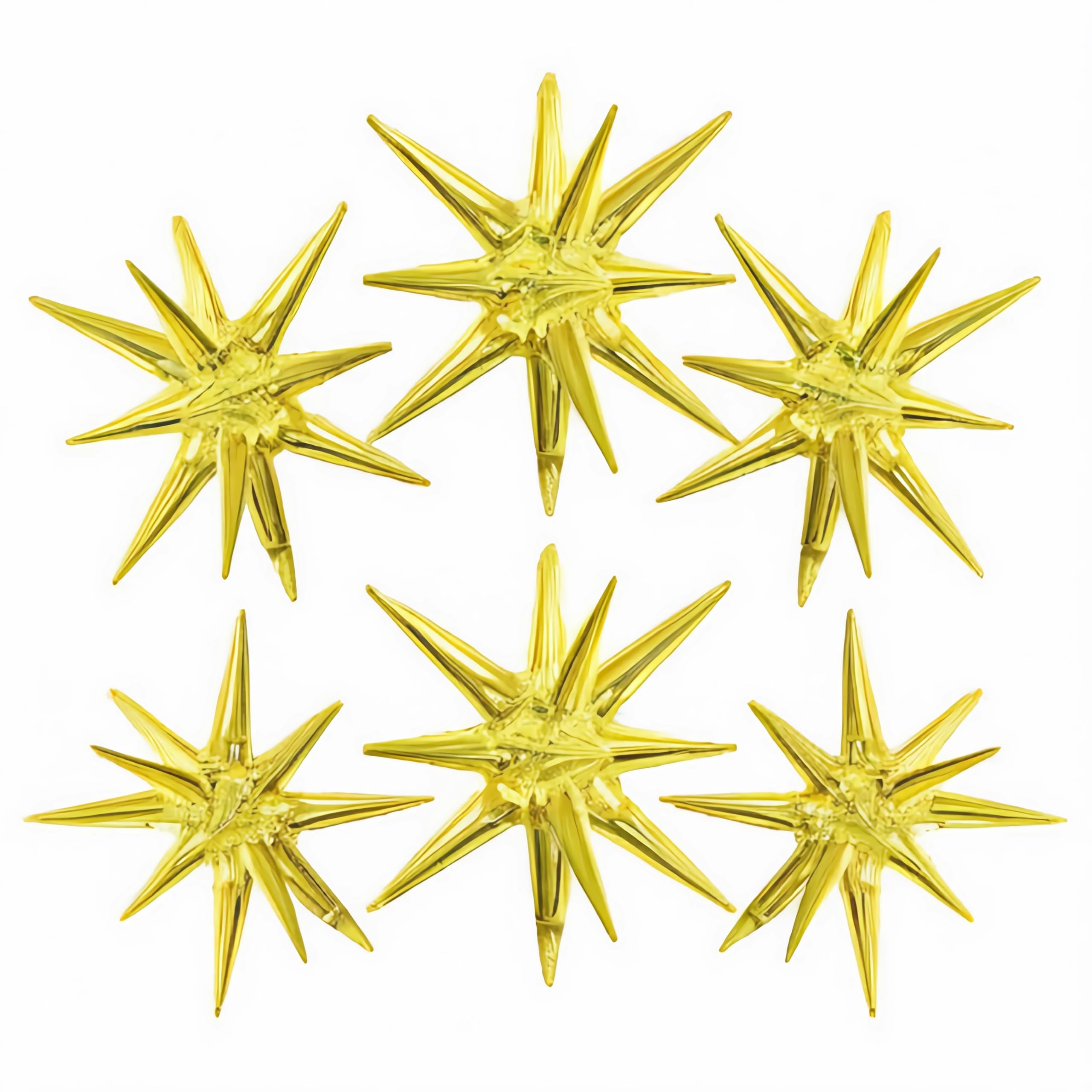 Amazon.com: Gold Star Foil Balloons,6 Pcs 22inch Huge Gold Explosion ...