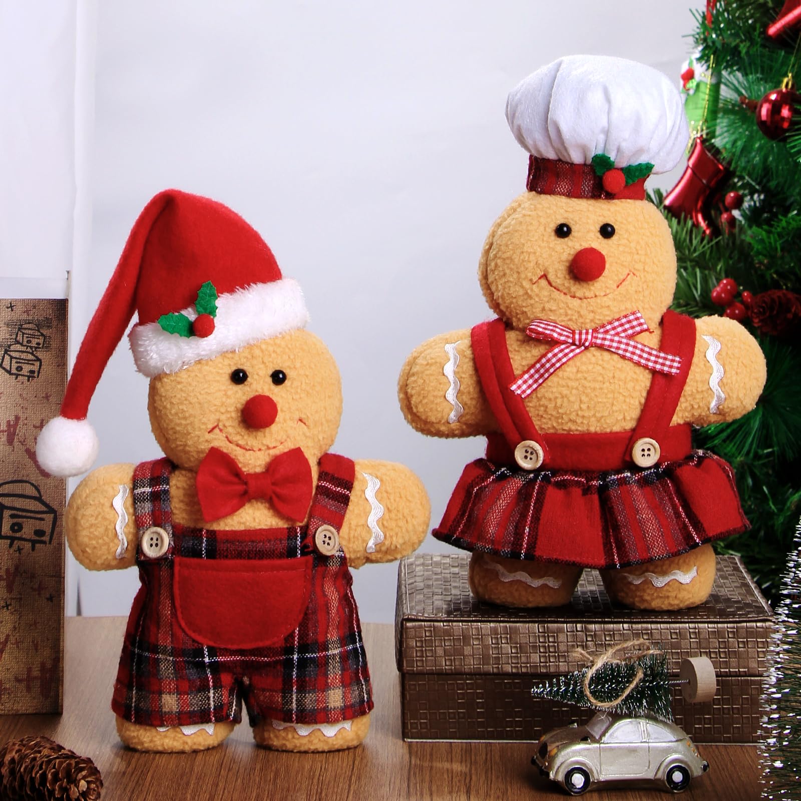 Amazon.com: BWFY Set of 2 Christmas Decorations Indoor Gingerbread Man ...