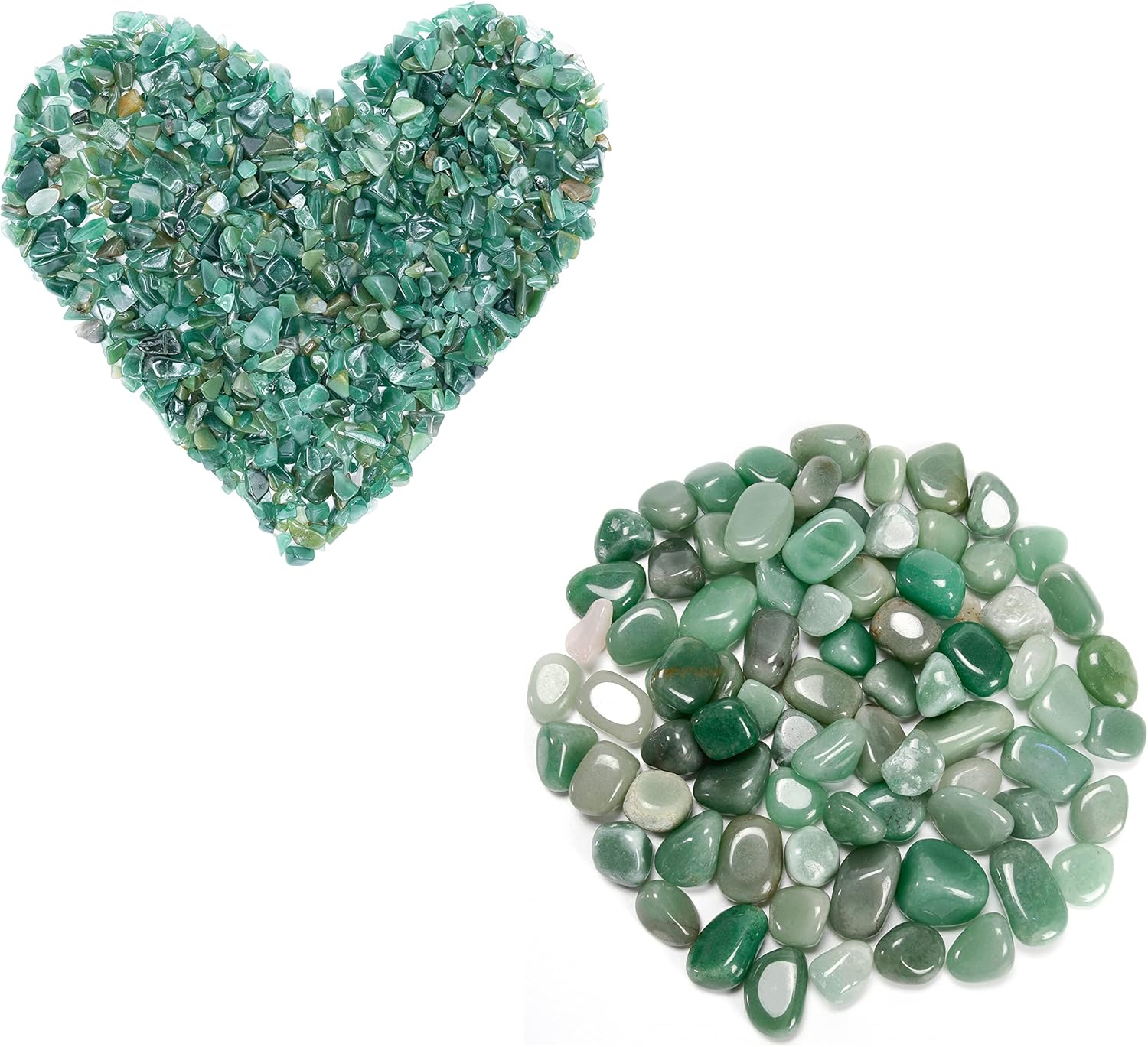 Amazon.com: 1lb Green Aventurine Tumbled Stones with Green Aventurine ...