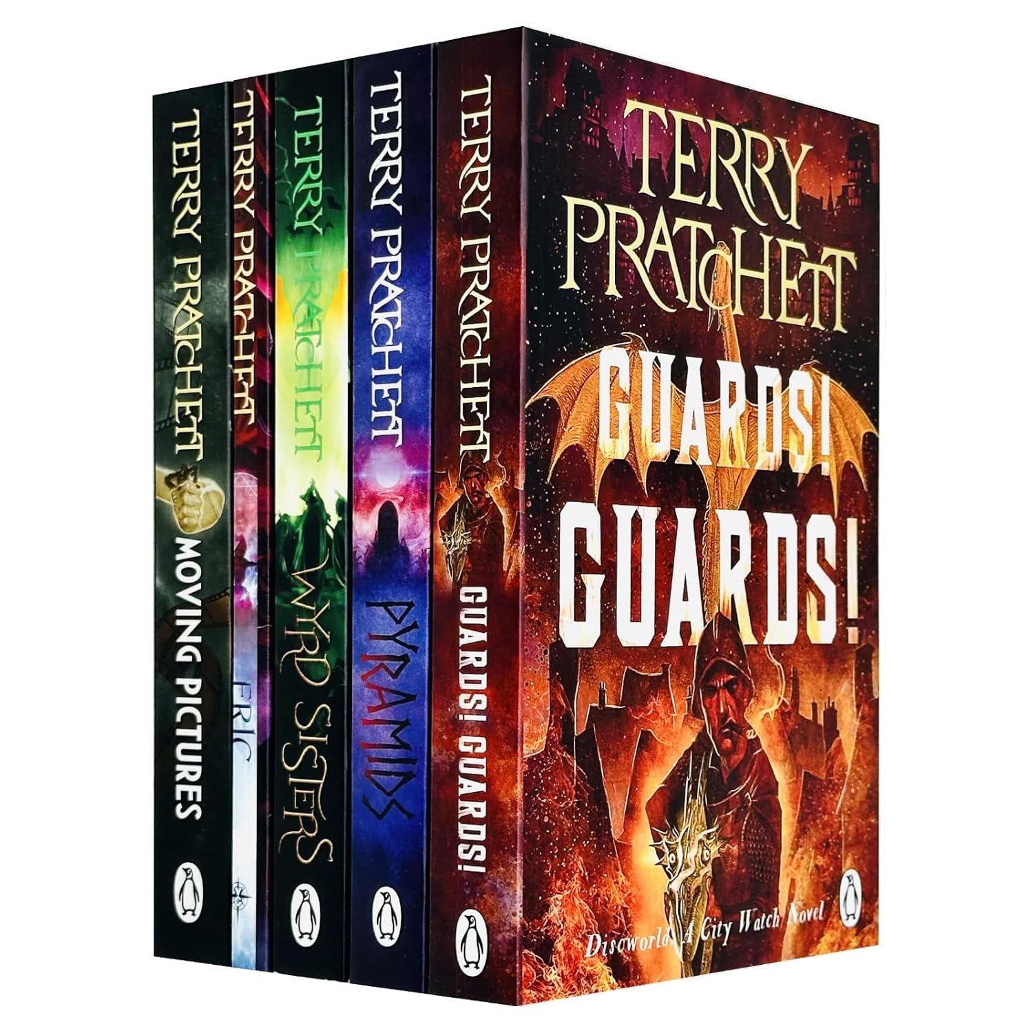 Terry pratchett Discworld novels Series 2 :5 books collection set ...