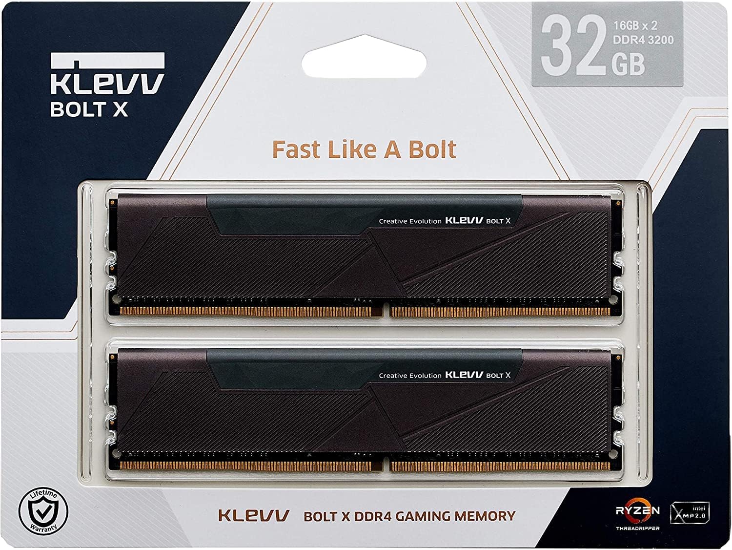 KLEVV DDR4 32GB (1x32GB) 3200MHz CL22 1.2V UDIMM Desktop Ram Memory SK ...