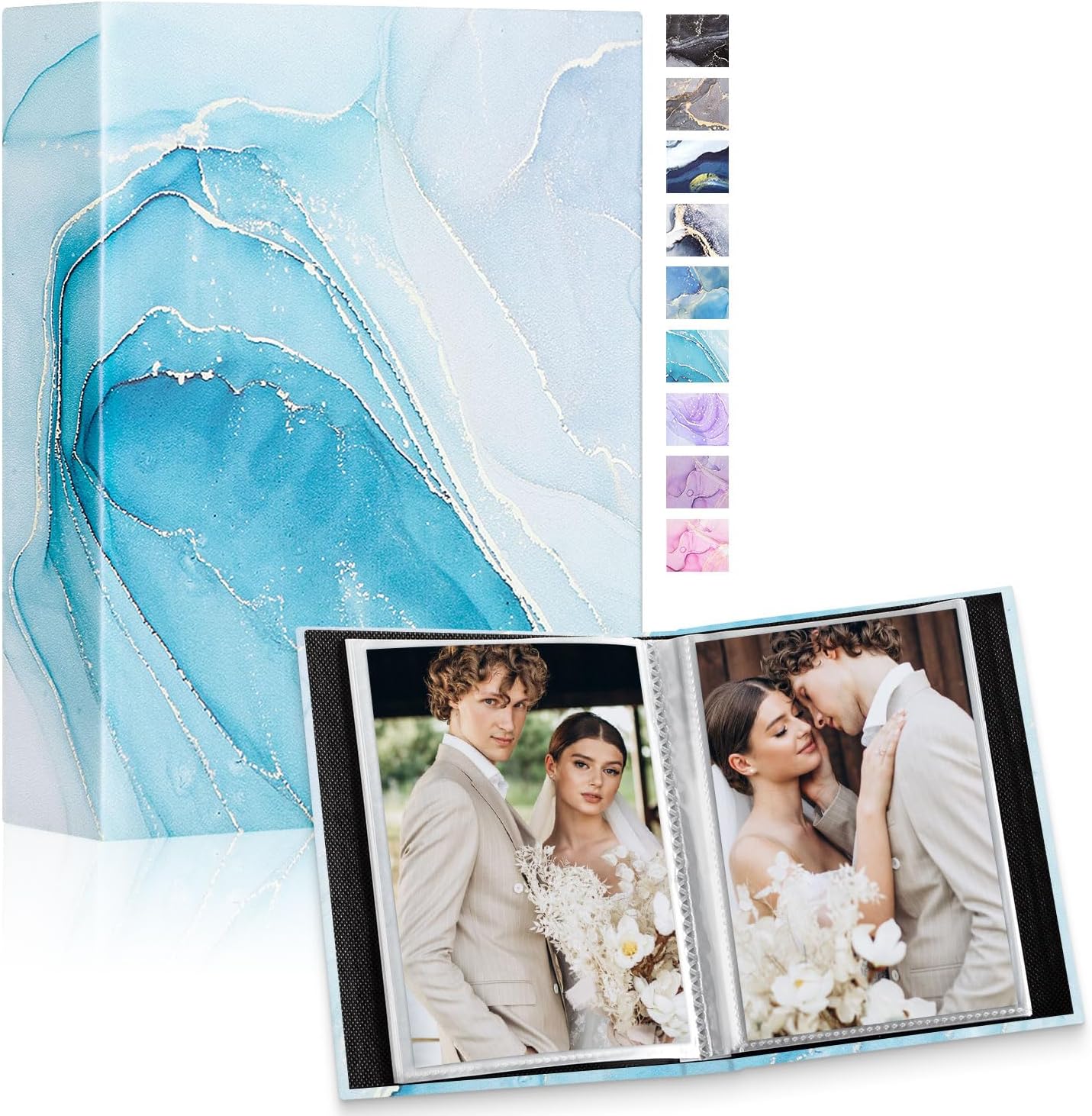 Amazon.com: Lanpn Small Photo Albums 4x6 50 Pictures 2 Packs, Mini ...