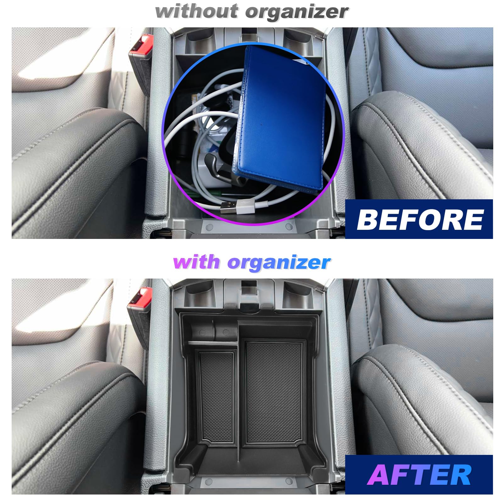 Snapklik.com : SXCY For 2024 Ford Edge Center Console Organizer For ...
