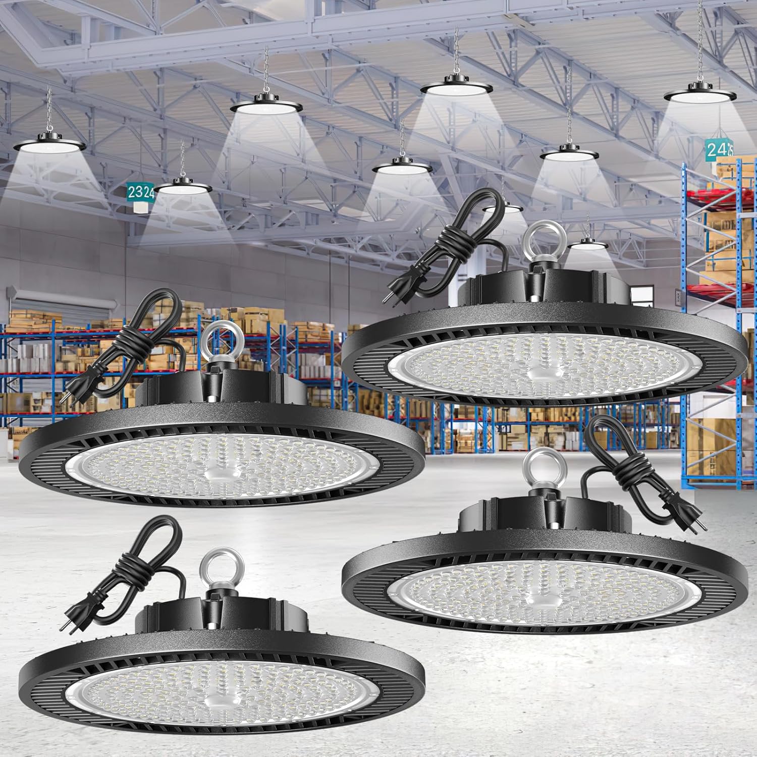 Gugsey Led High Bay Lights 200W - 28000lm 5000K Super Bright Waterproof ...