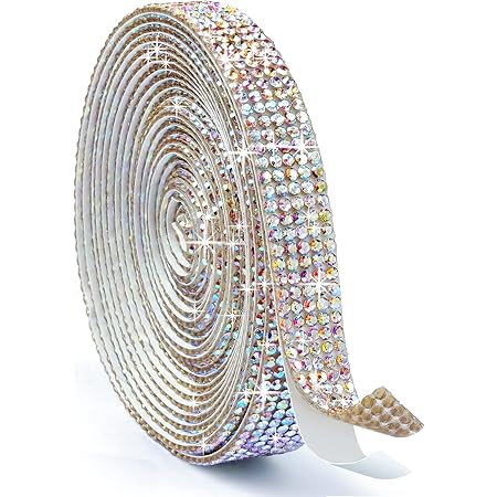 Amazon.com: Berenlu Self Adhesive Crystal Rhinestone Diamond Ribbon ...