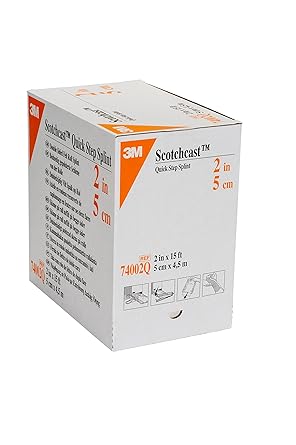 3M Scotchcast 74002Q Quick Step Double Sided Felt Roll Splint 2" x 15 ...