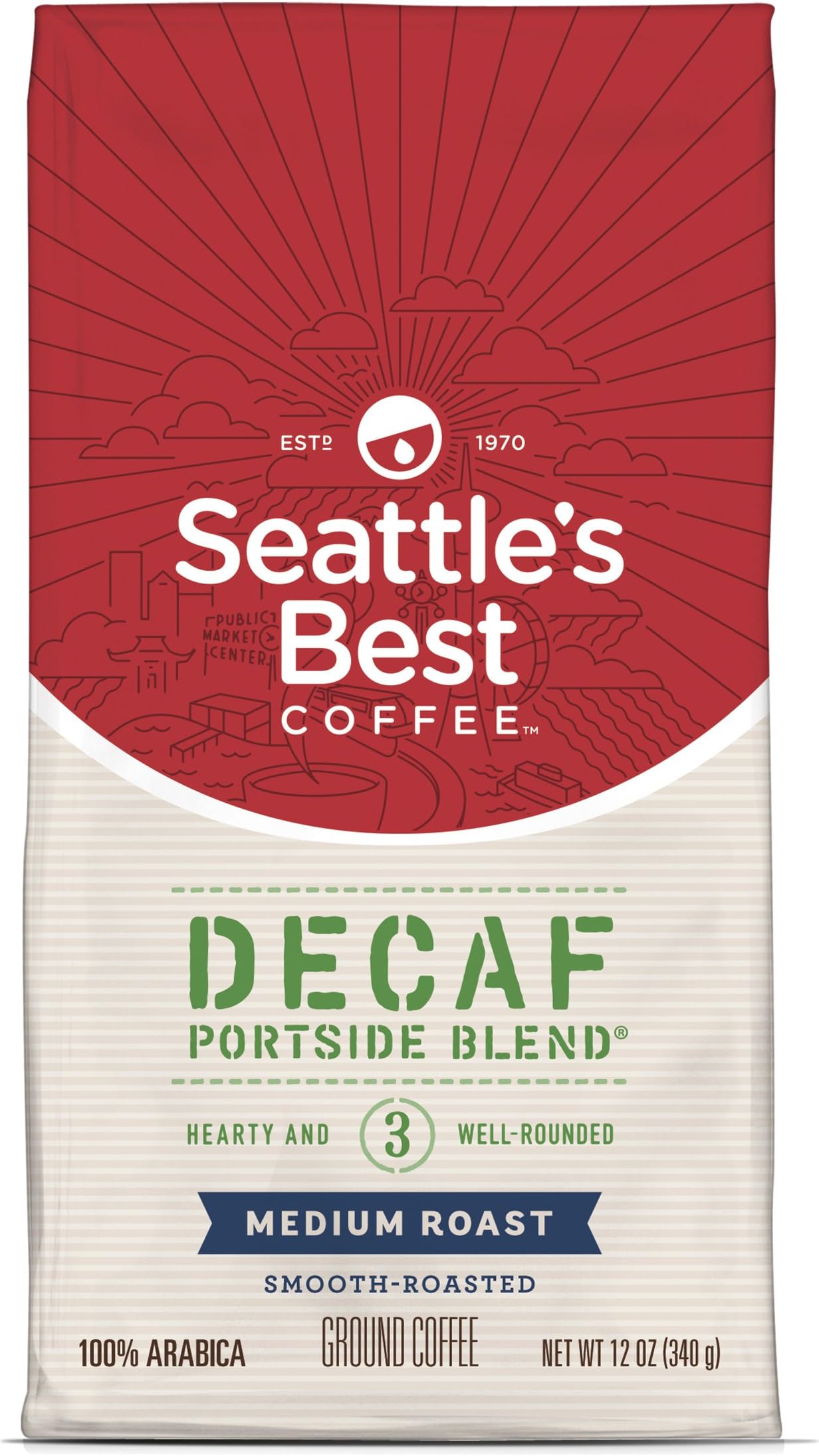 Amazon.com : Seattle's Best Coffee Decaf Portside Blend (Previously ...