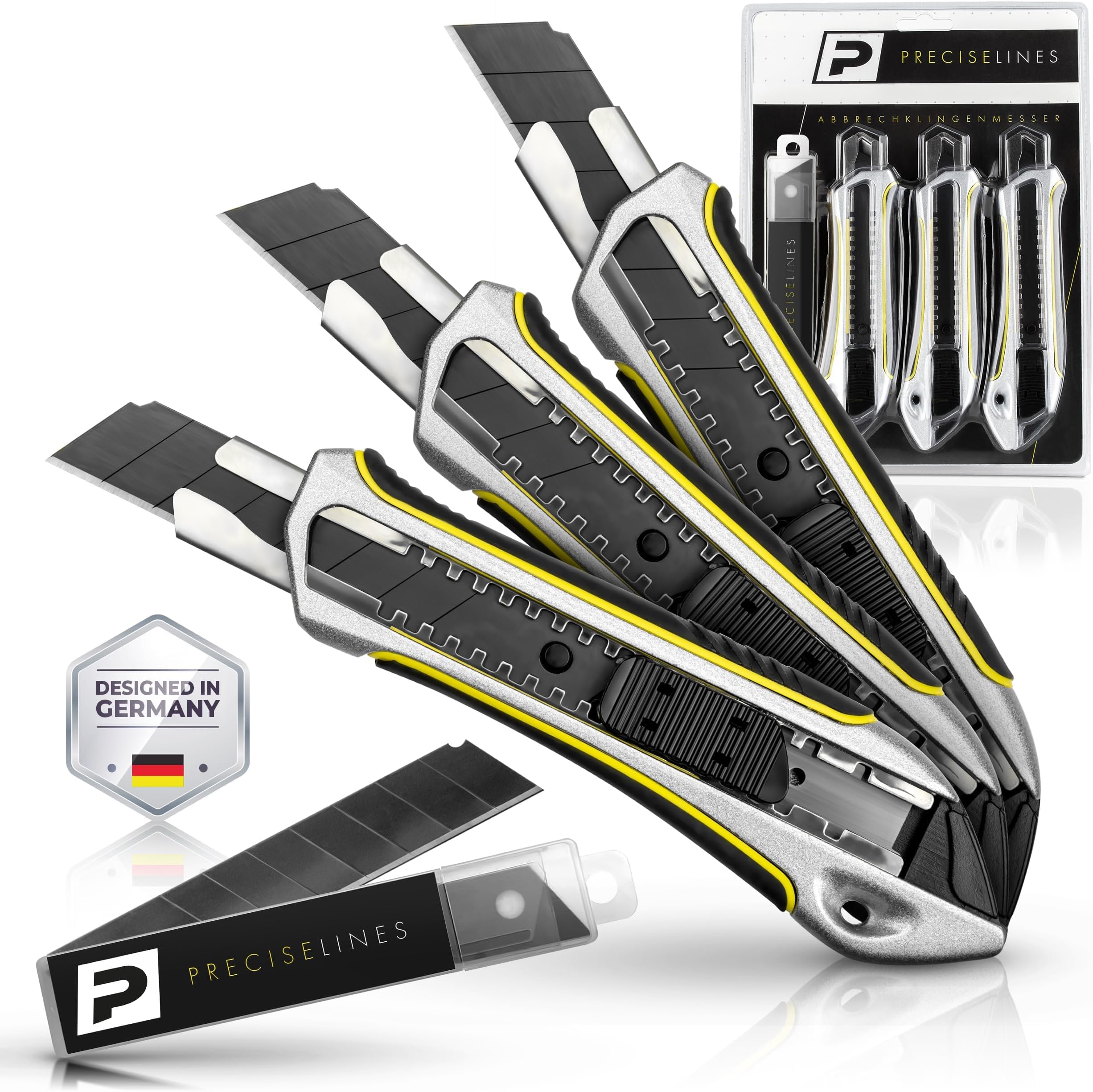 THR Industrieprodukte 5 Stück Alu Profi Cuttermesser THR Druckguss ...