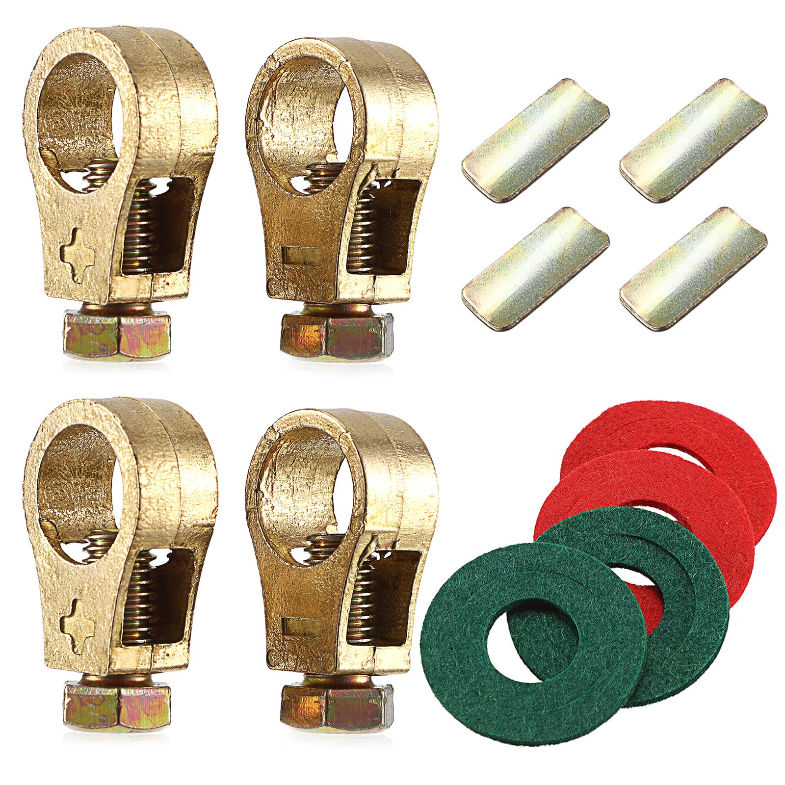 Amazon.com: GUSHBIN Pure Copper Battery Connection Clip for Car Battery ...