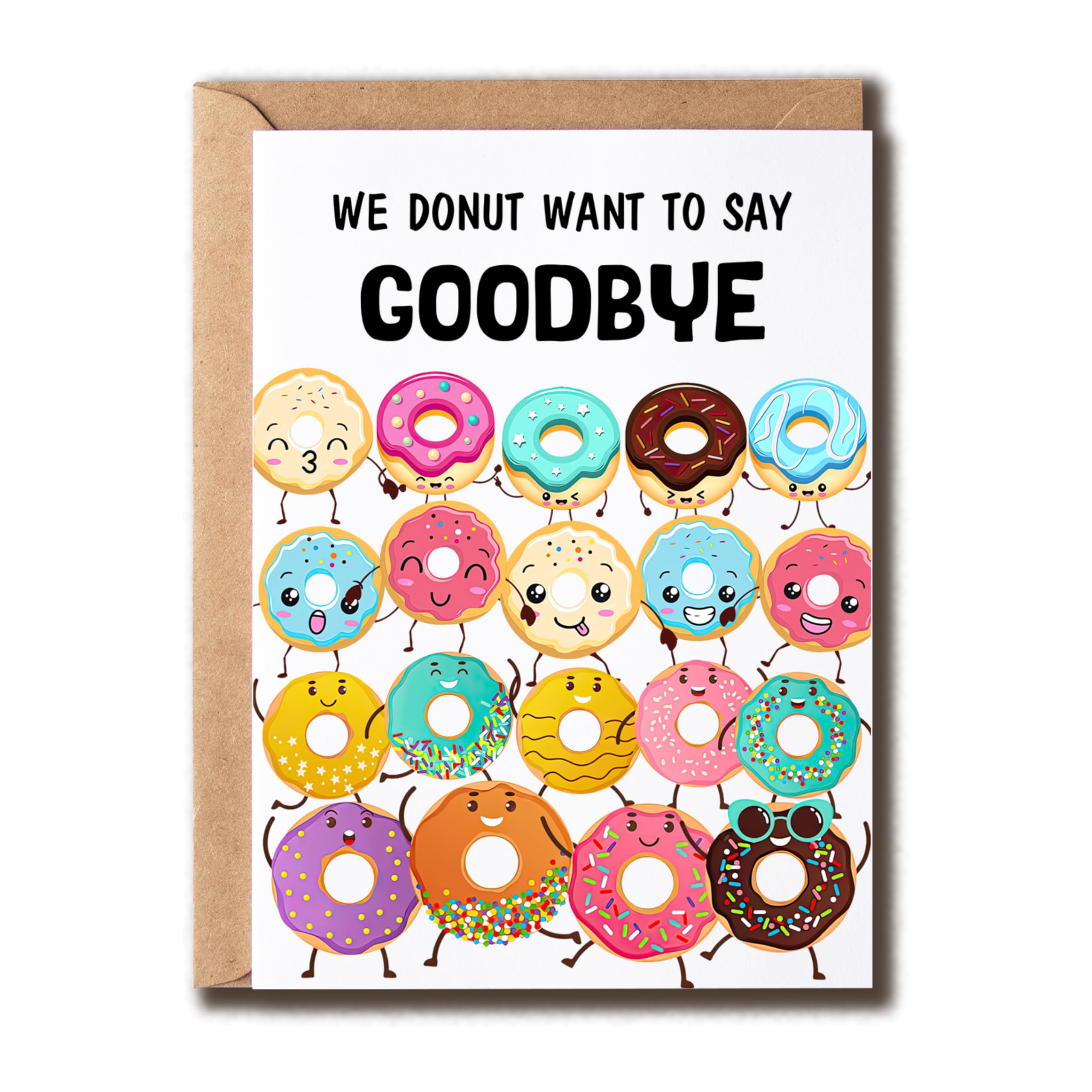 Amazon.com : NSLDesigns We Donut Want To Say Goodbye Card - Goodbye ...