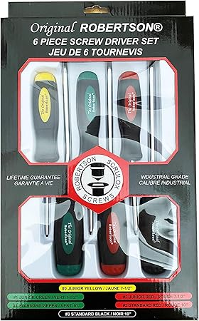 6 Pcs Original Robertson® Screw Drivers, Screwdriver Sets - Amazon Canada