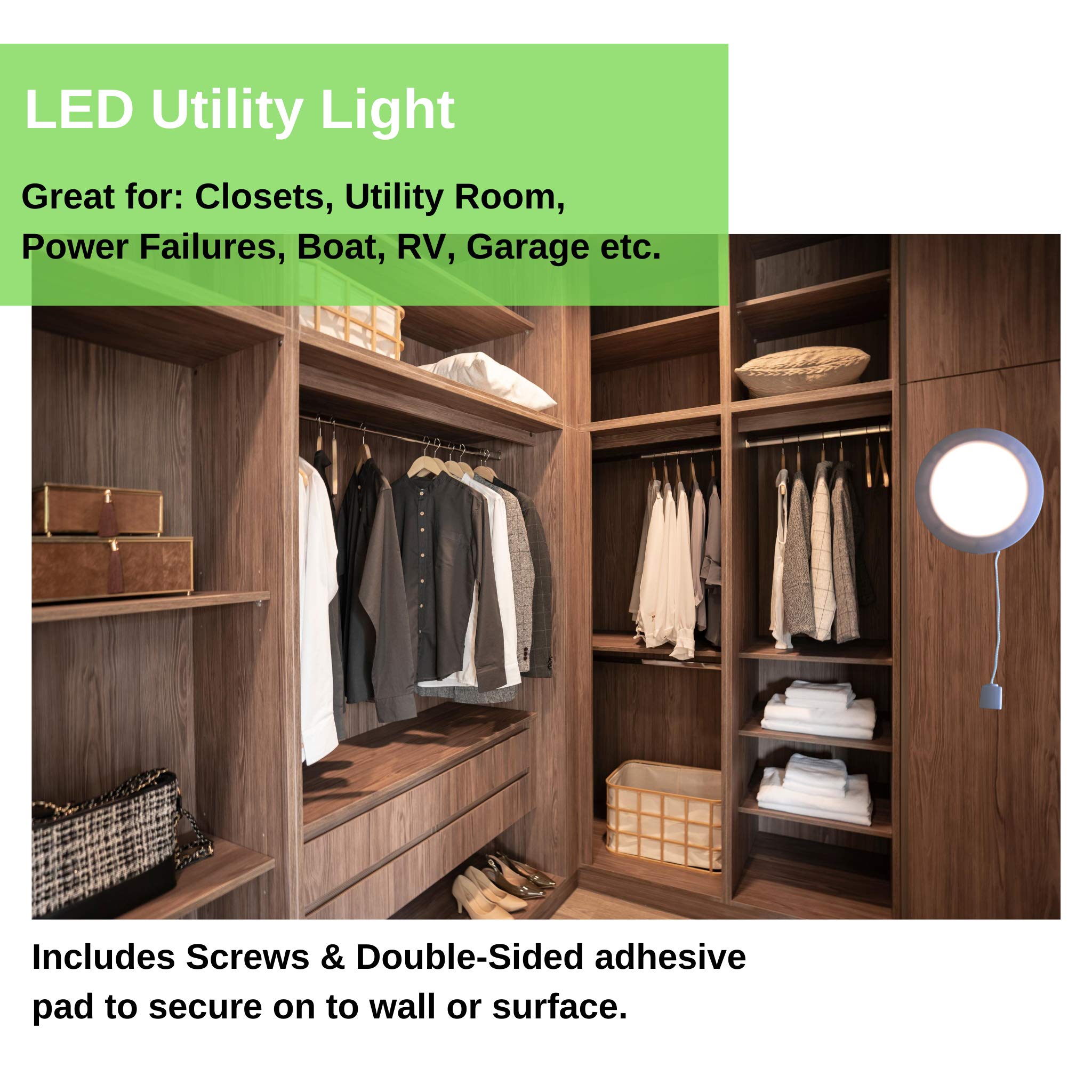 Wall Closet Pull String Lighting