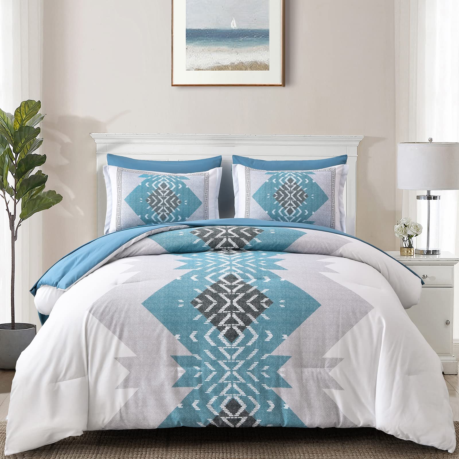 Blue Aztec Comforter