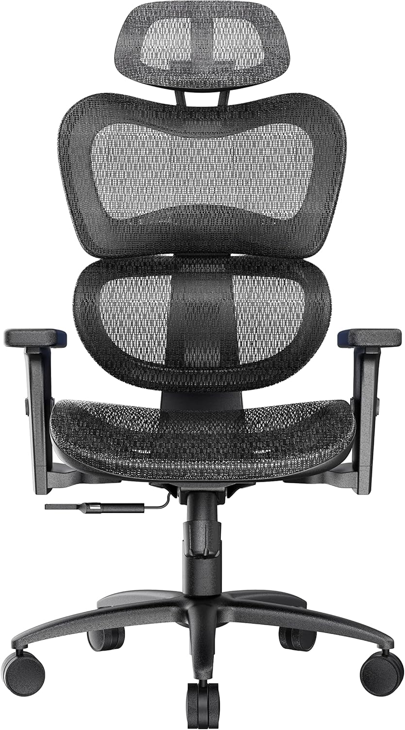 Amazon.com: Tatub Mesh Ergonomic Office Chair Lumbar Support, High Back ...