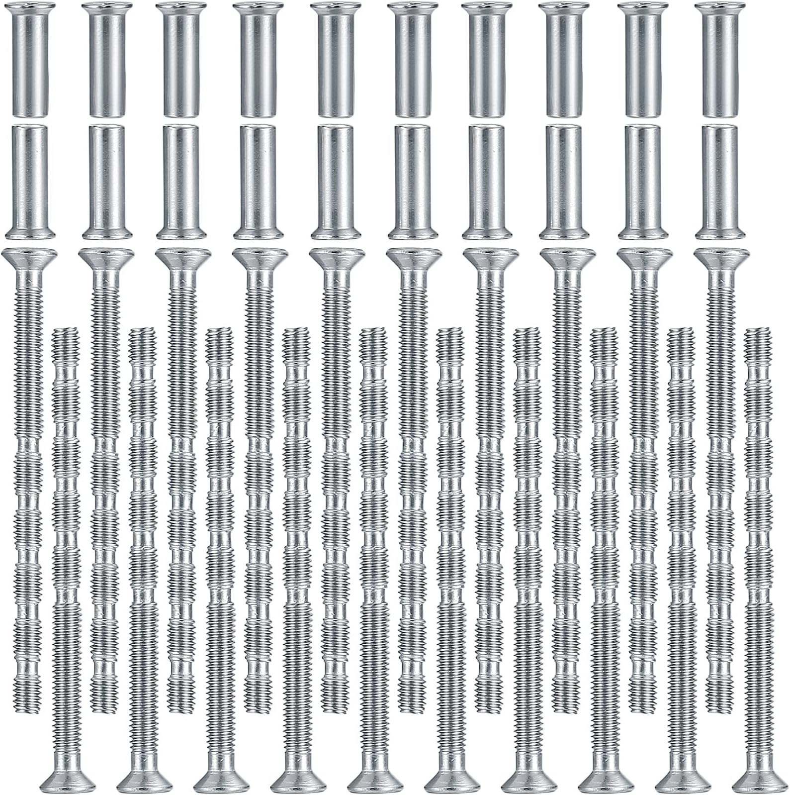 Lot de 4 vis de fixation M5 avec manchon pour poignée de porte de patio ...