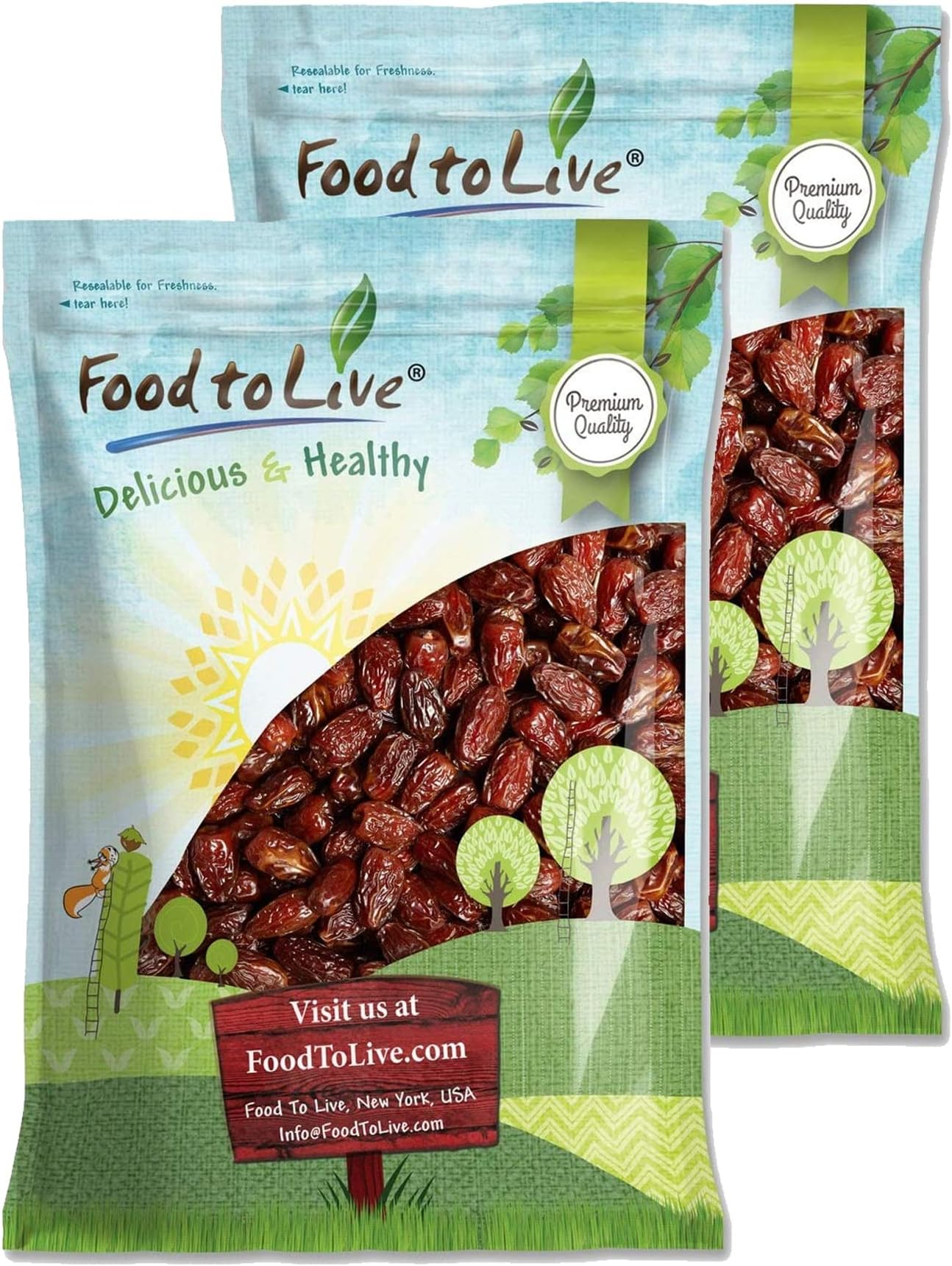 Amazon.com: Organic Medjool Dates, 5 Pounds Box – Non-GMO, Whole Dried ...