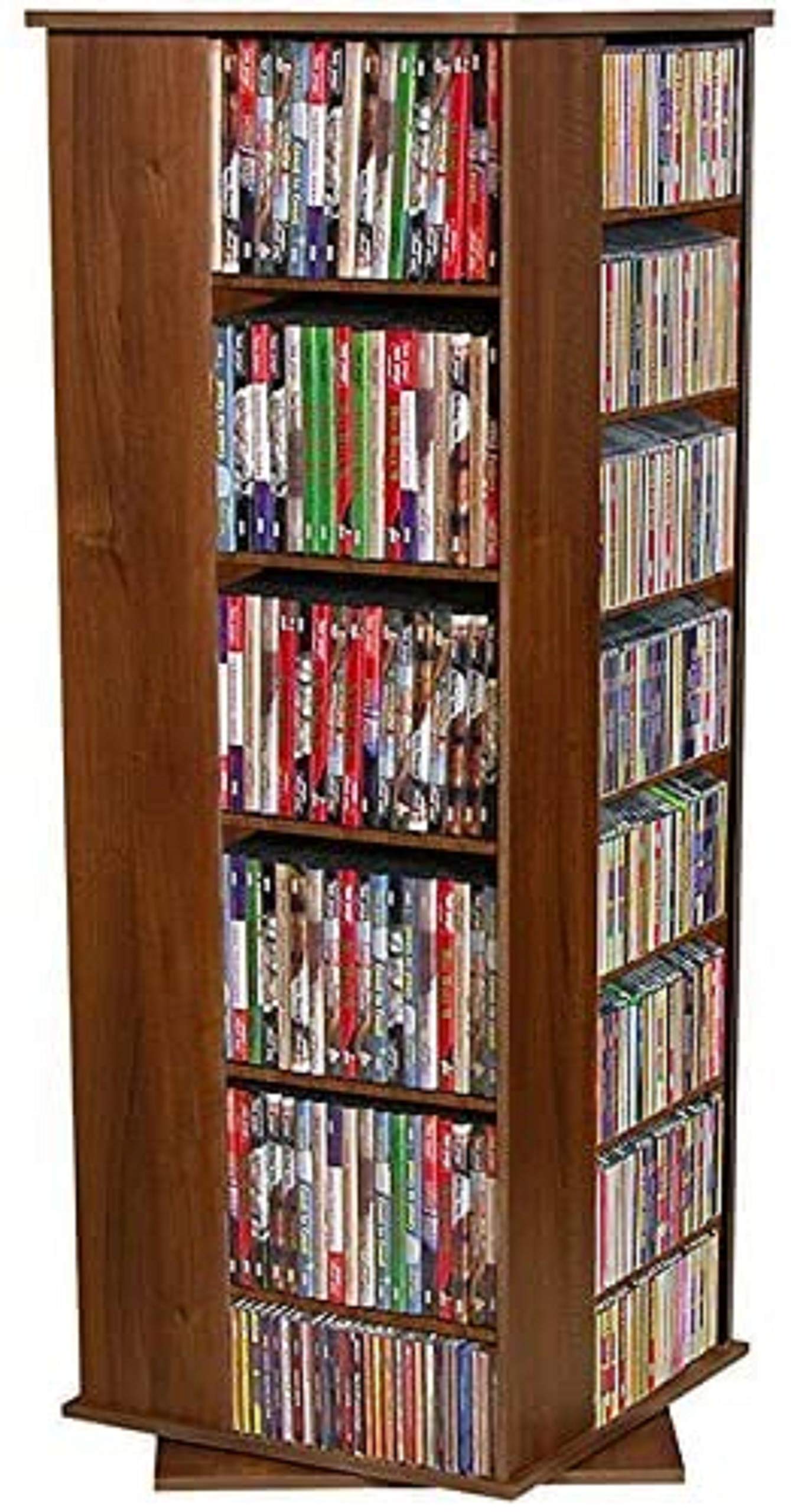 Amazon.com: Venture Horizon Revolving Media Tower 900 Walnut : Home ...