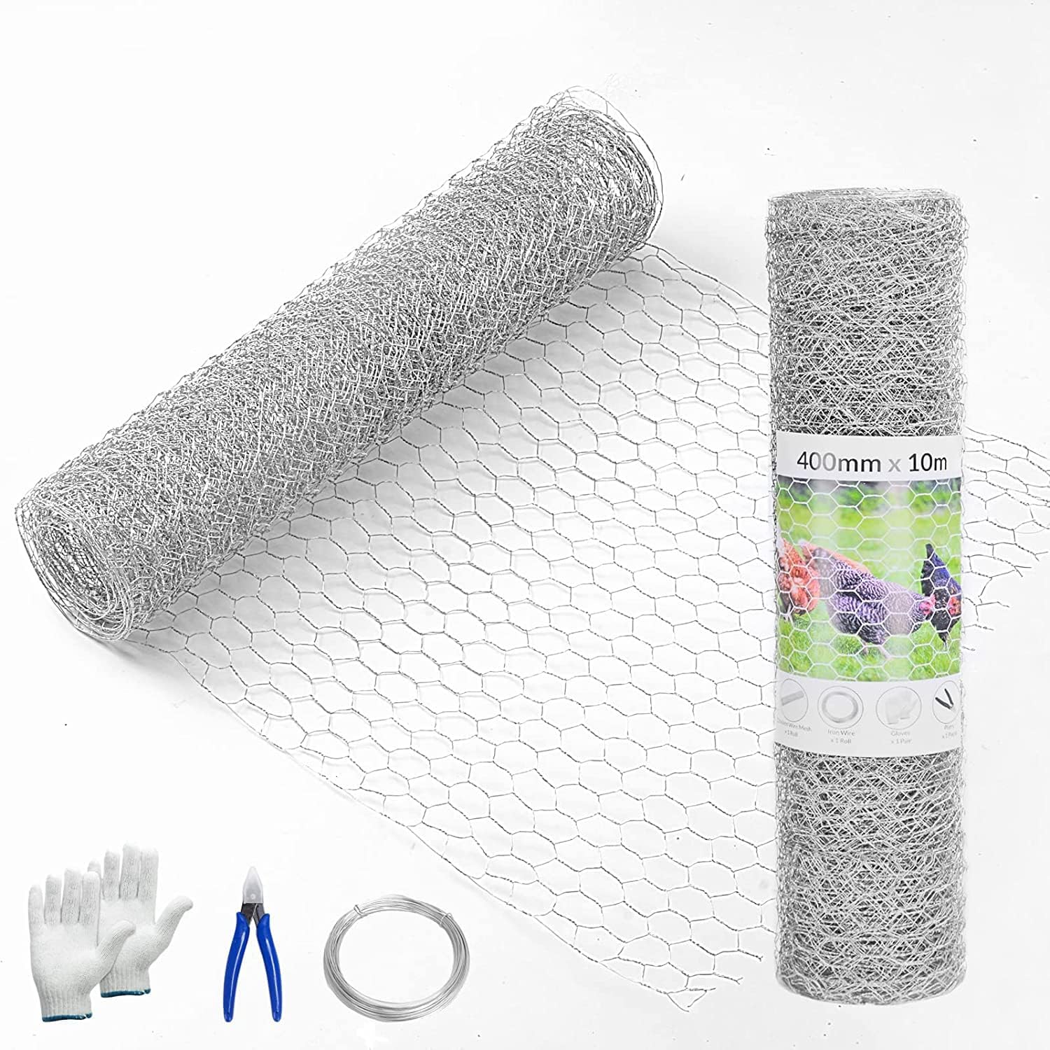 Amazon.com : ilyever 16 Inch x 32 Feet Chicken Wire Mesh,Wire Fencing ...