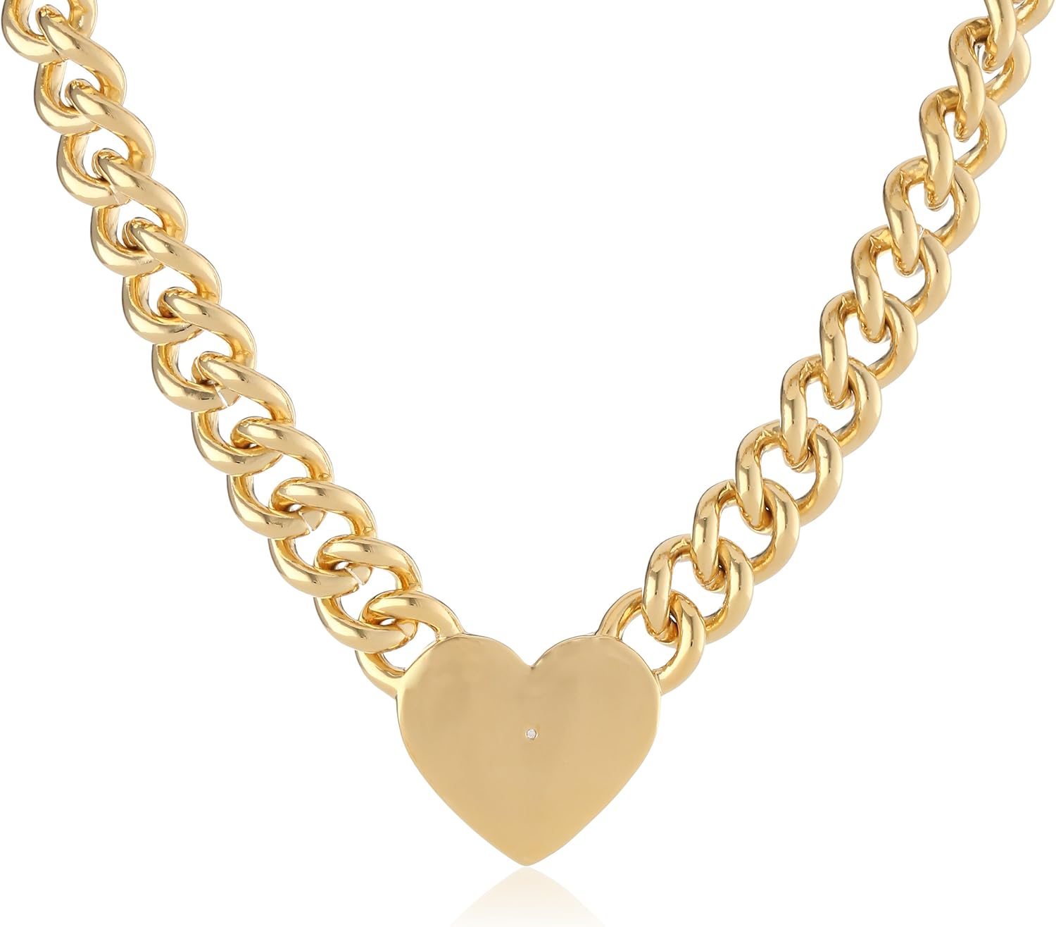 Amazon.com: Juicy Couture Metal Heart Id Necklace: Chain Necklaces ...