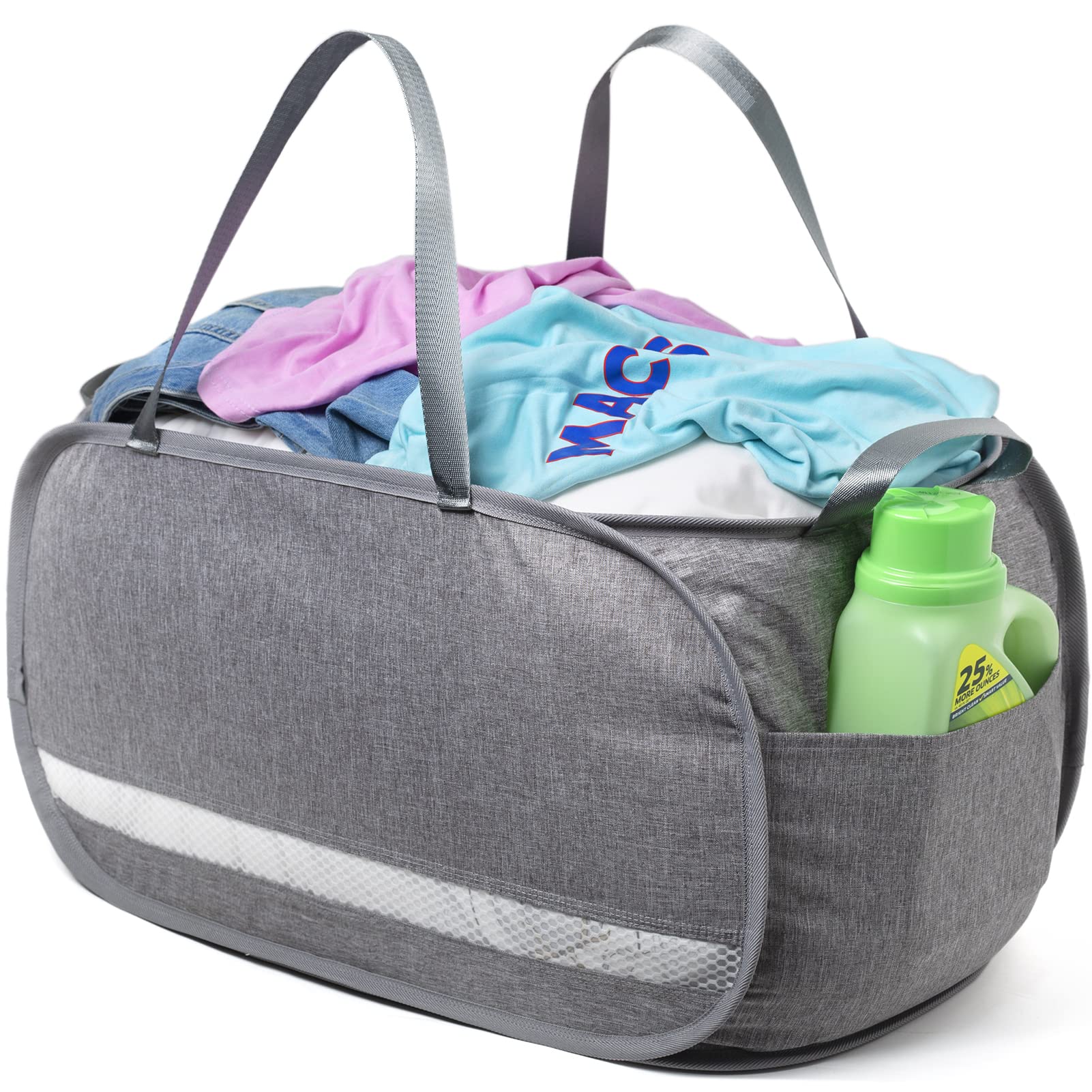 Buy 2.5 Loads Horizontal Laundry Hamper with Interior Frame Structure ...