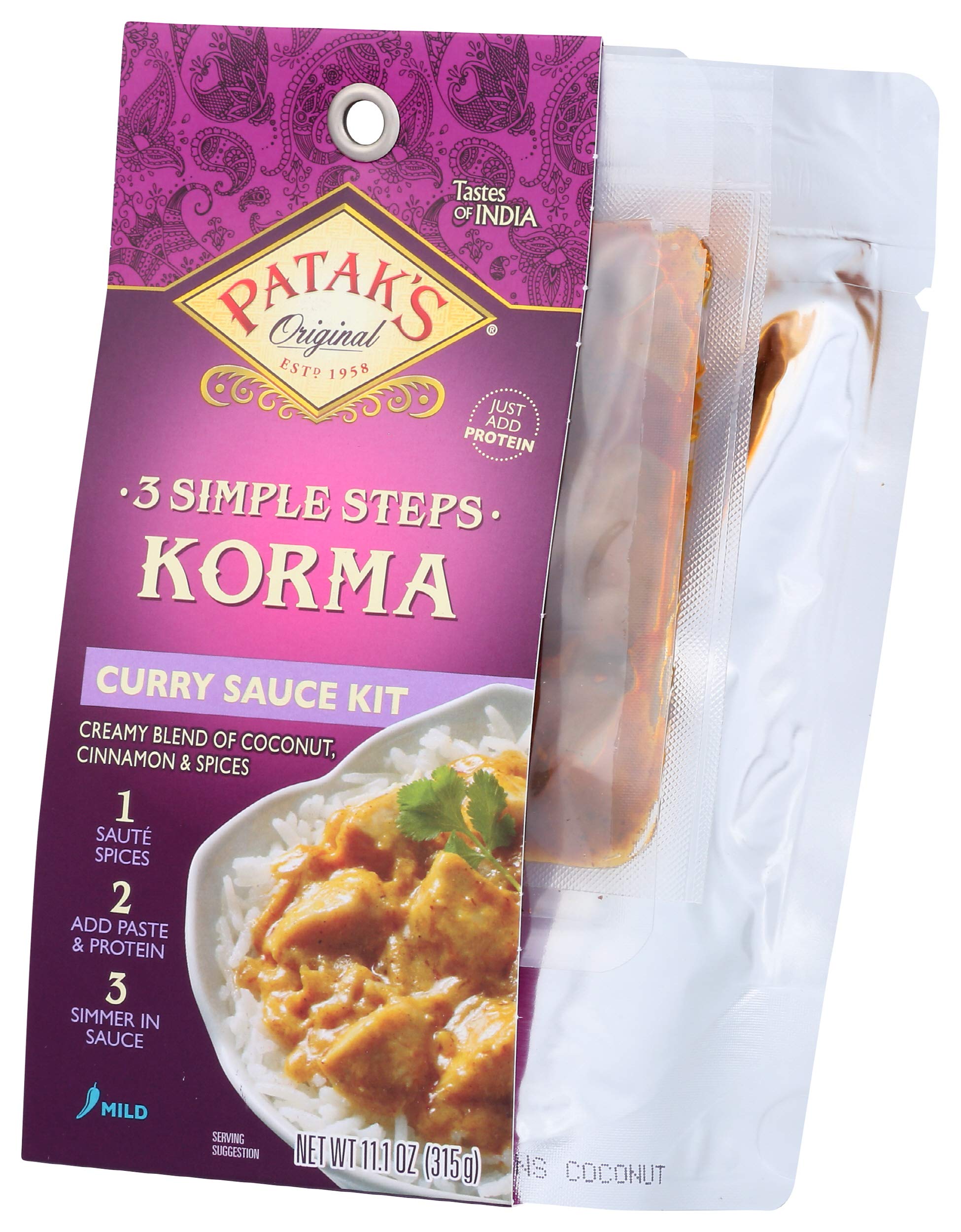 Snapklik.com : Pataks Korma Curry Sauce Kits 3-Step