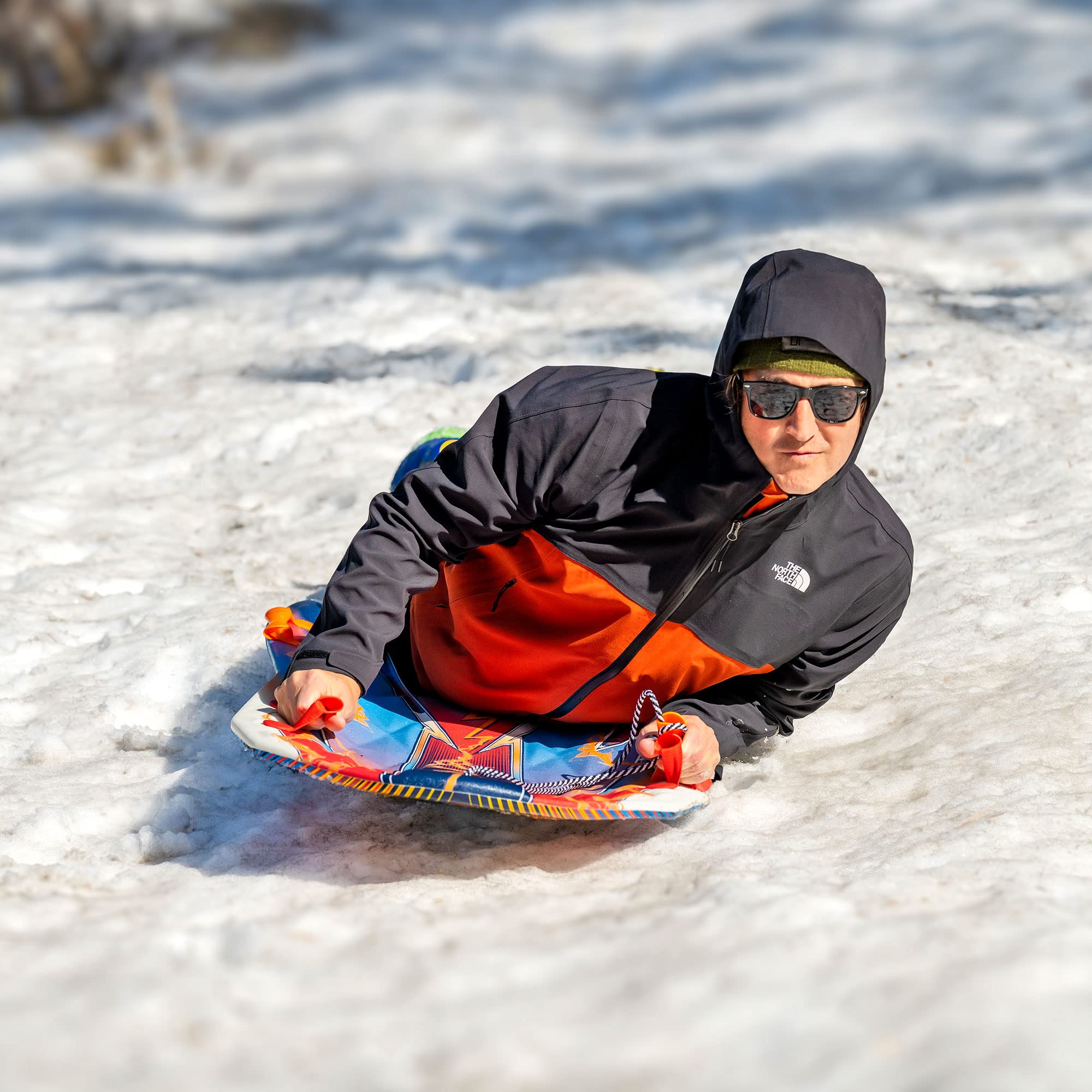 Snapklik.com : Premium Recreational Winter Foam Snow Sled 2-Pack Tow ...