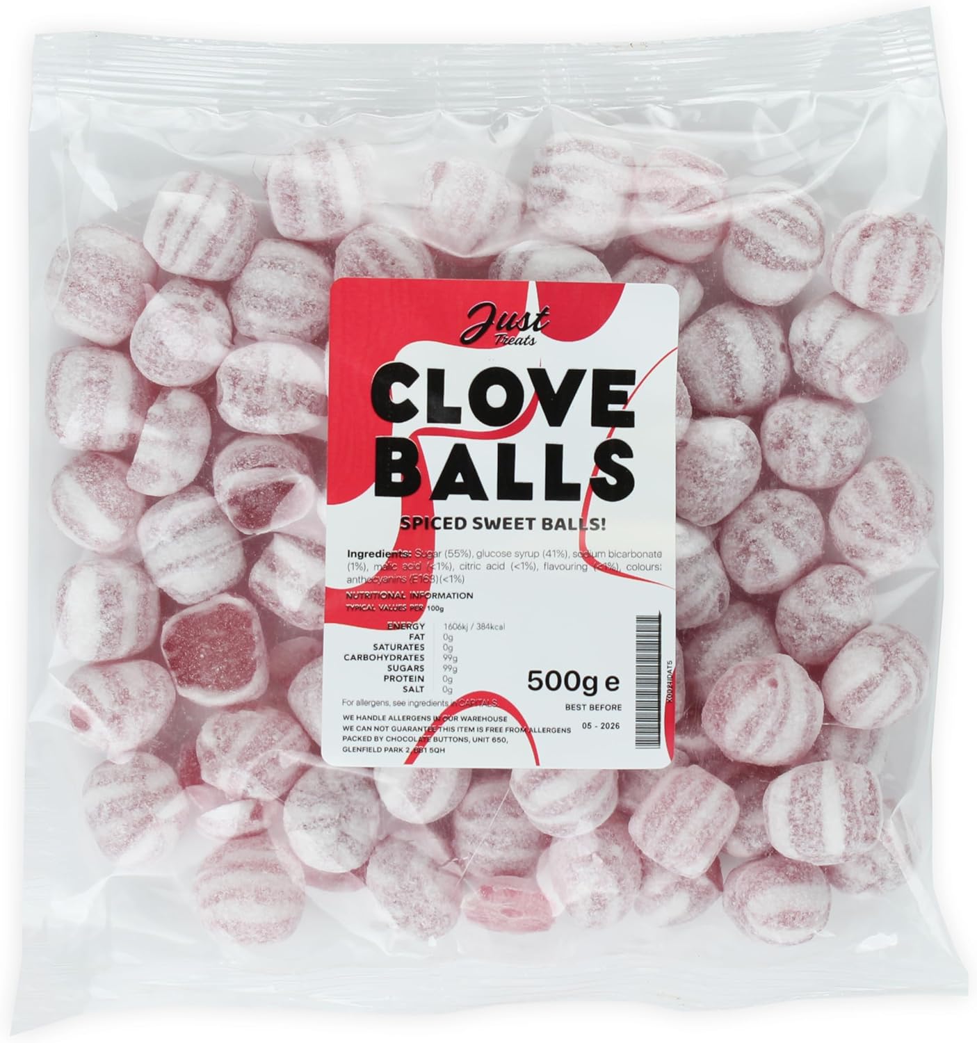 Just Treats Clove Balls 500g Share Bag : Amazon.co.uk: Grocery