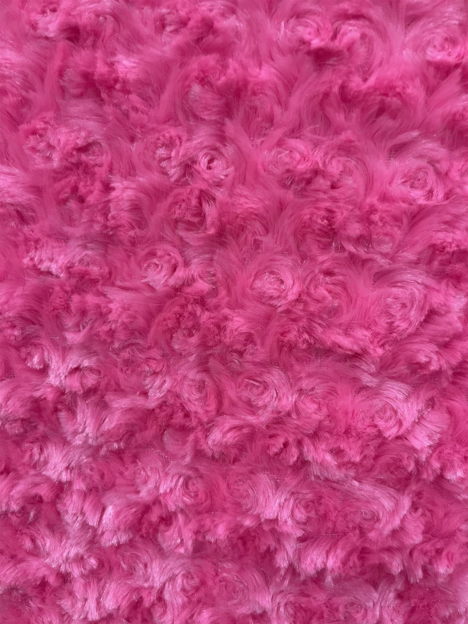 Amazon.com: Rose Faux Fur Fabric by The Yard: Soft Plush Material, DIY ...