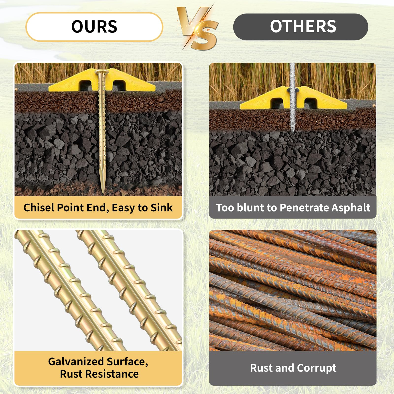 Snapklik.com : Besitu 16 Inch Rebar Stakes