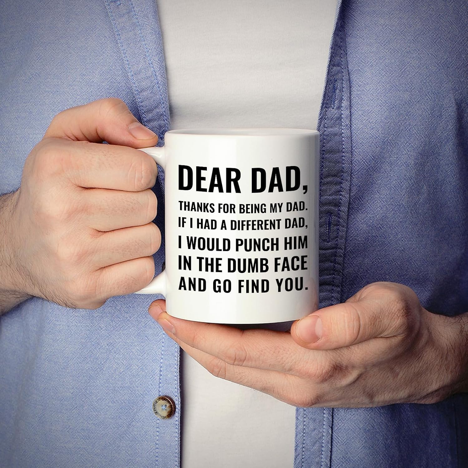 Funny Gifts for Dad - Cool Unique Mug, Gag Gifts for Dad from Daughter ...