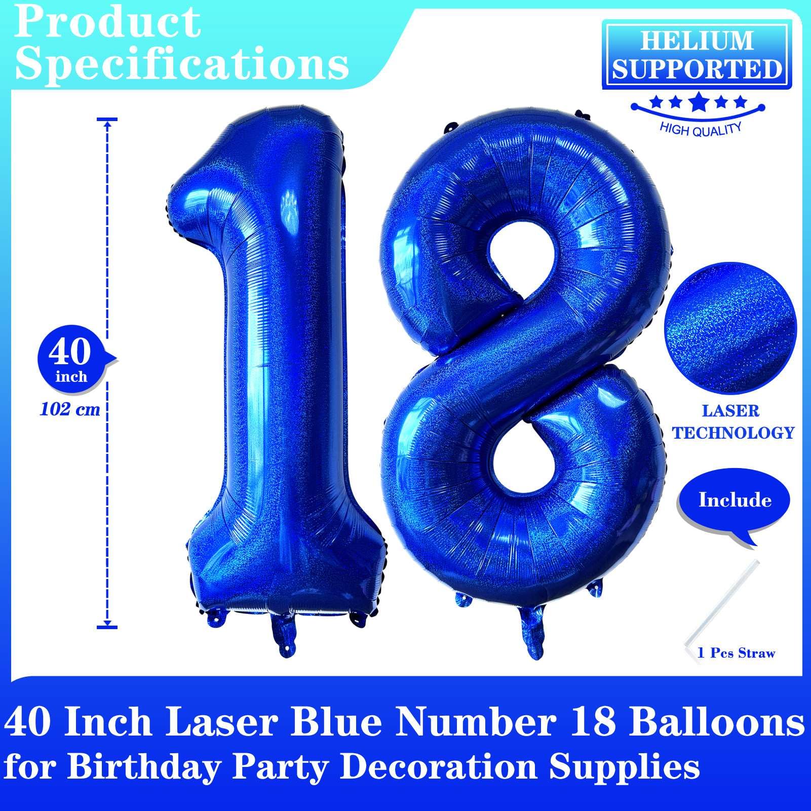 Blue Number 18
