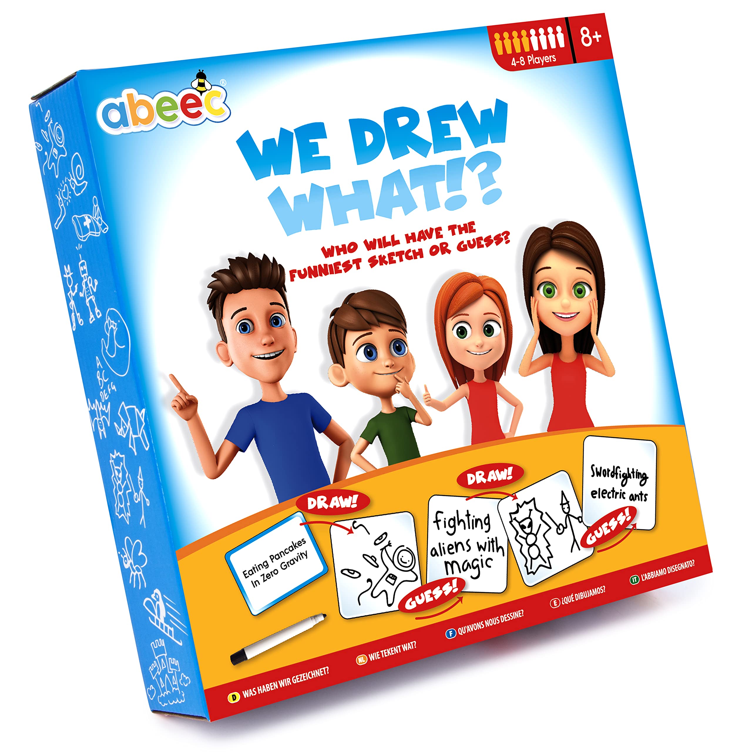 Buy abeec We Drew What Family Game - Board Games Kids - Family Games ...