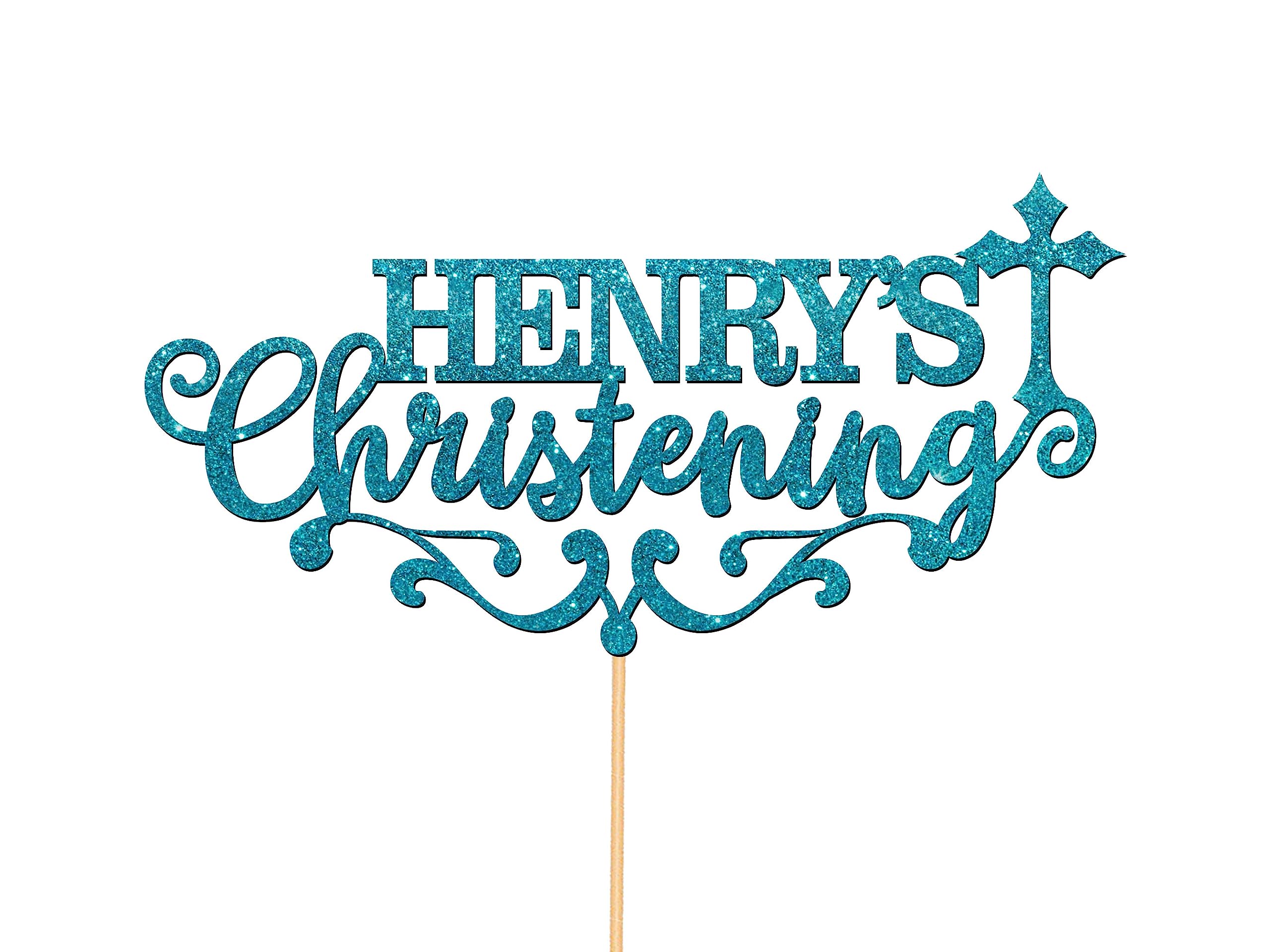 Personalised Cake Topper Baptism Christening Cake Decorations Any Name ...