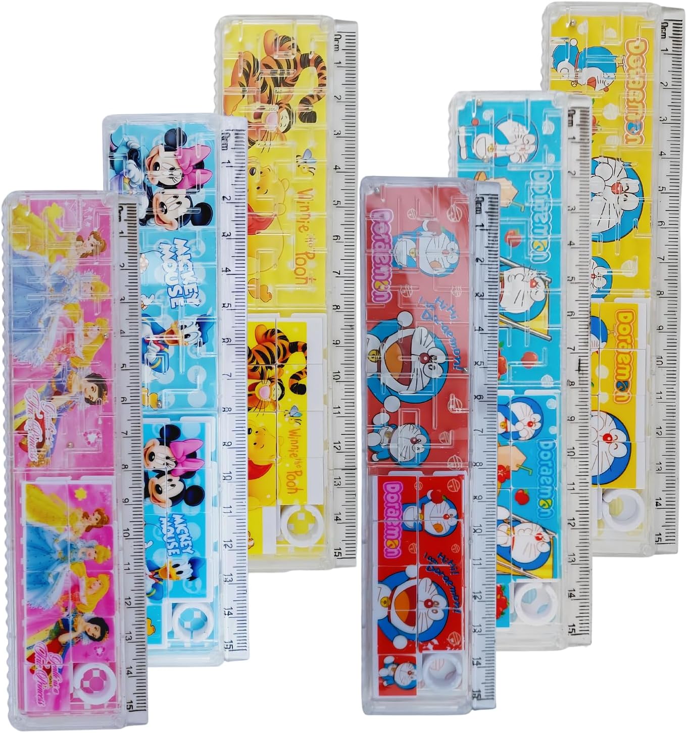 AK Store (2-Pack) Cartoon Design 30cm Plastic Folding Ruler Scale with ...