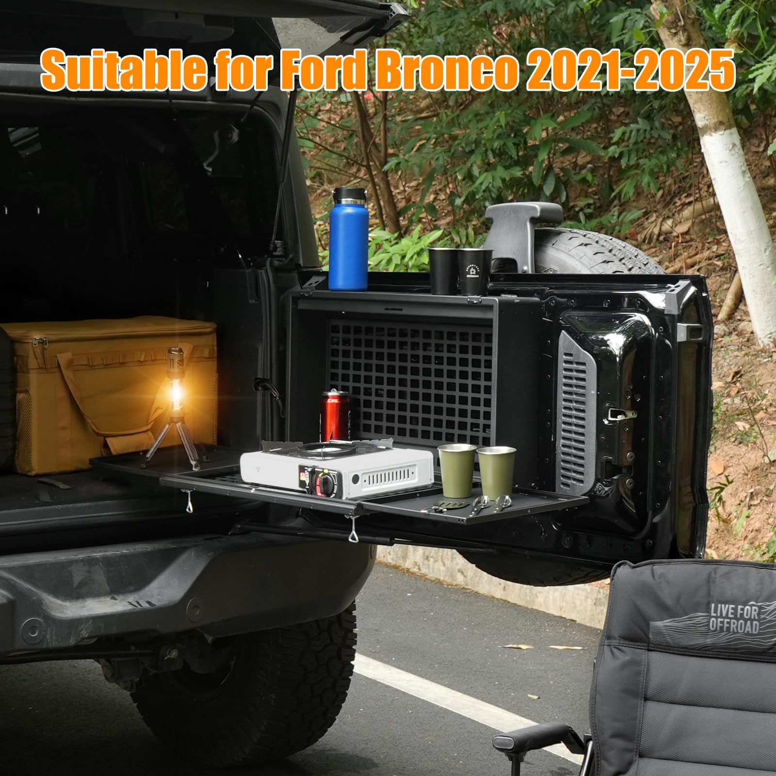Snapklik.com : Tailgate Table Rear Foldable Cargo Shelf Tailgate Table ...